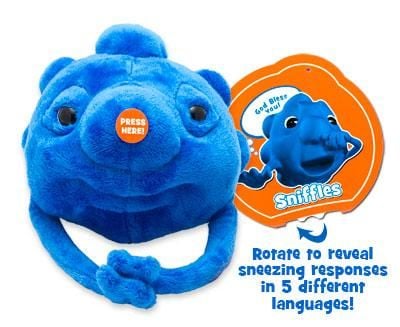 GIANTmicrobes R Sniffles sound doll
