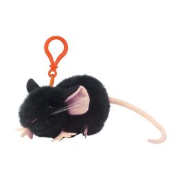 Black Lab Mouse Key Chain - Model Organism Plush | GIANTmicrobes